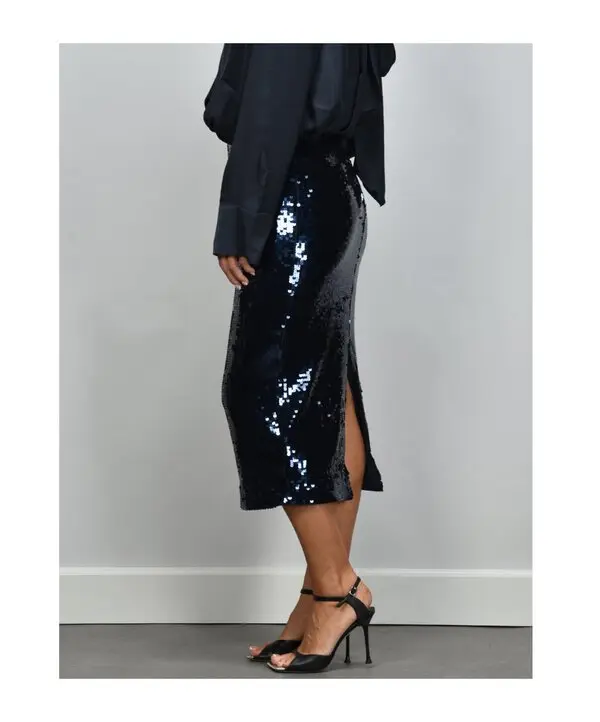 ROTATE BY BIRGER CHRISTENSEN Sequin Embellished Pencil Skirt