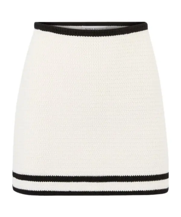 Nina Ricci Textured Mini Skirt - Ecru