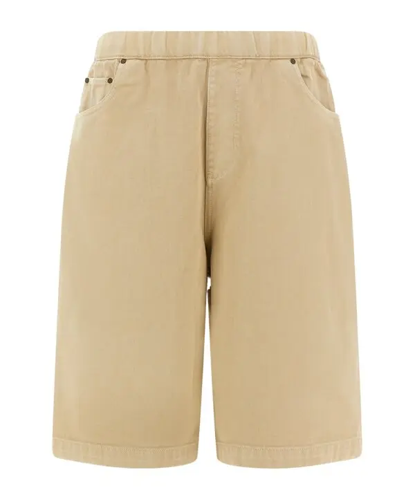 ENTIRE STUDIOS Spar Cotton Canvas Bermuda Shorts - Beige