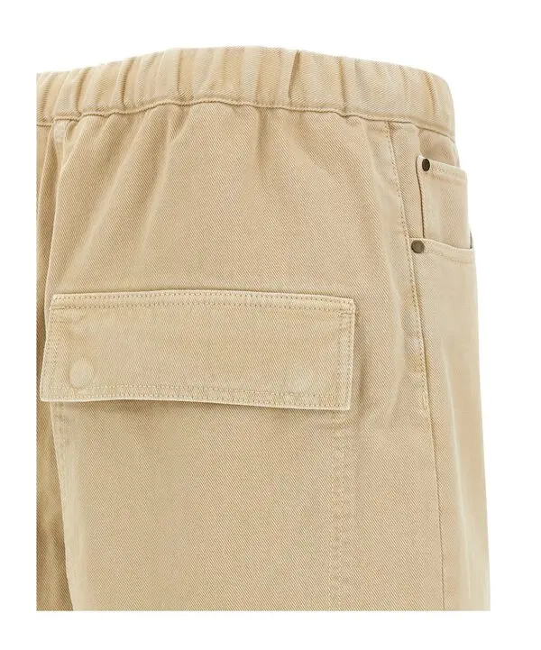 ENTIRE STUDIOS Spar Cotton Canvas Bermuda Shorts - Beige