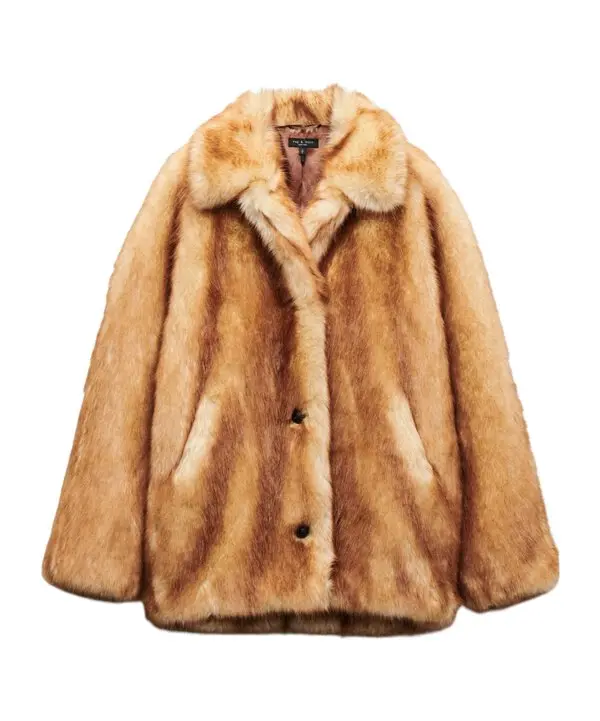 RAG  BONE Rag & Bone Brenna Faux Fur Jacket