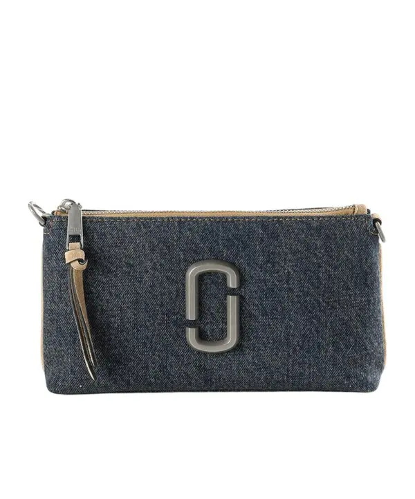 Marc Jacobs Logo Plaque Denim Shoulder Bag
