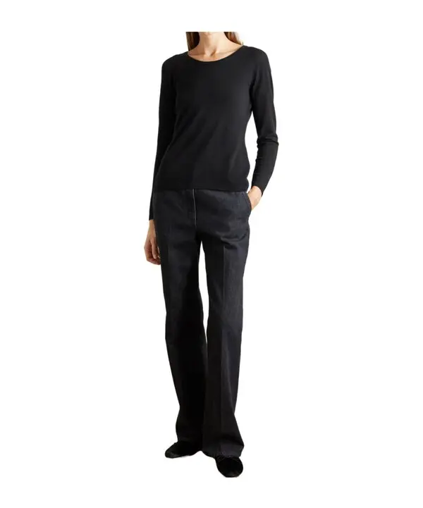 THE ROW Nezena Cashmere Sweater - Black