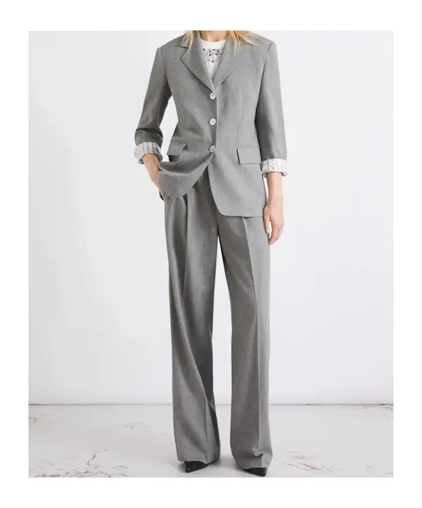 Marella Single-breasted Linen-blend Blazer