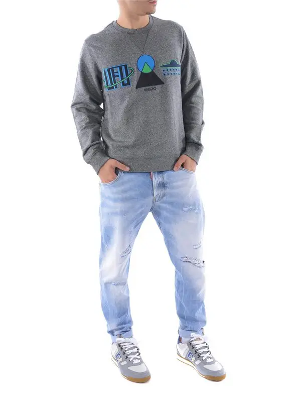 Kenzo Graphic Print Crewneck Sweater