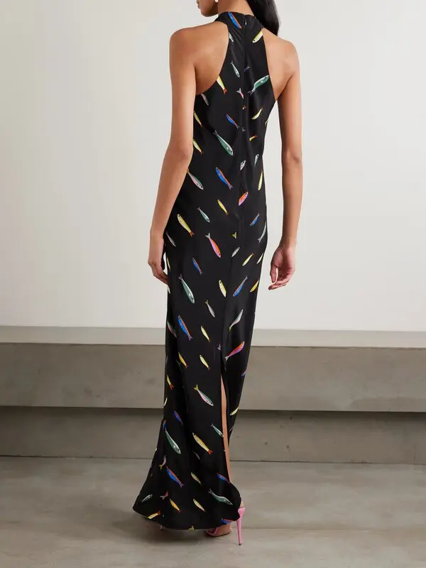 Staud Winnie Halterneck Maxi Dress