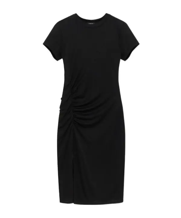 ANINE BING Vida Ruched Jersey Dress