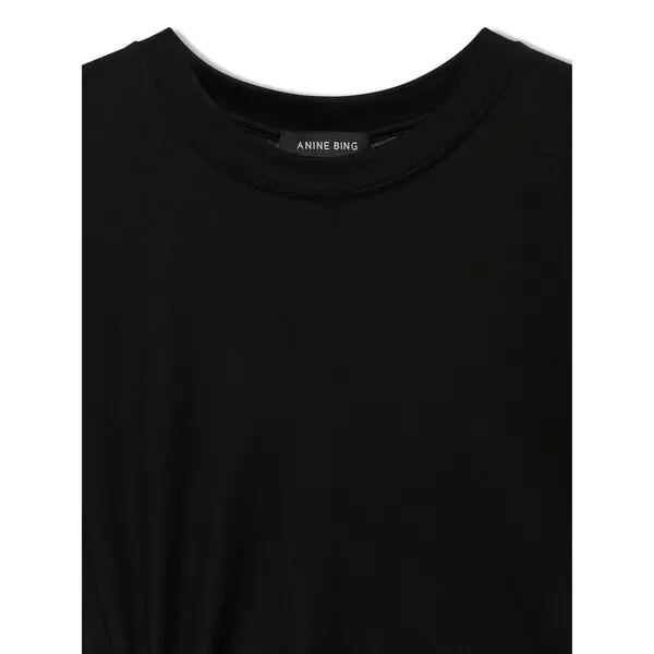 ANINE BING Vida Ruched Jersey Dress