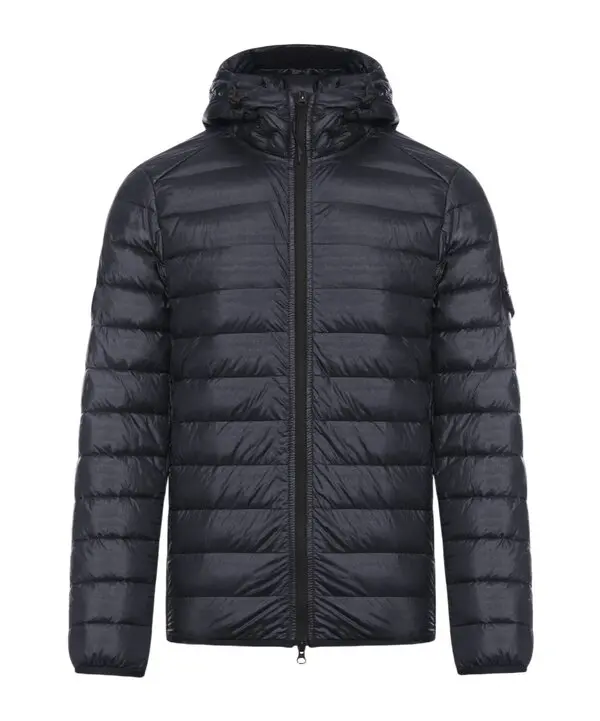Stone Island Lightweight Hooded Down Jacket - Blue