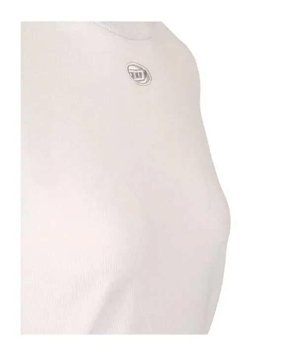 DIESEL® Embroidered Logo Knit Top - Grey