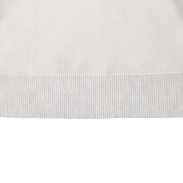 DIESEL® Embroidered Logo Knit Top - Grey