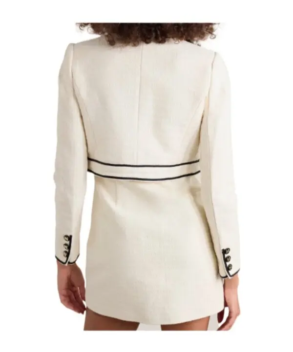 LoveShackFancy Cropped Bow-embellished Jacket