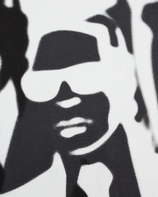 Karl Lagerfeld Long-sleeved Printed T-shirt