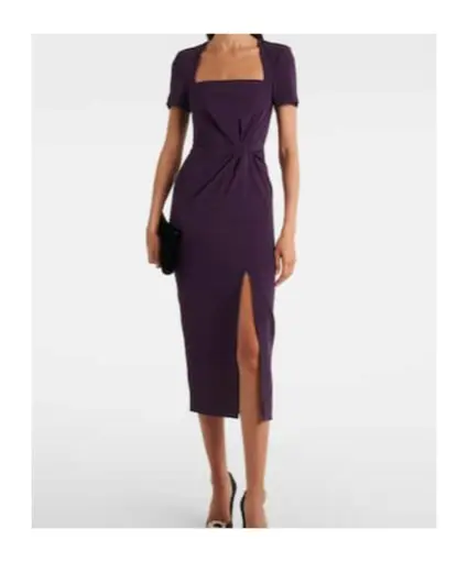 Roland Mouret Cady Minidress With Square Neckline