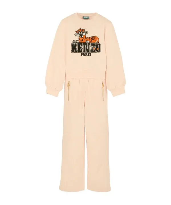 Kenzo Tiger Print Tracksuit - Pink