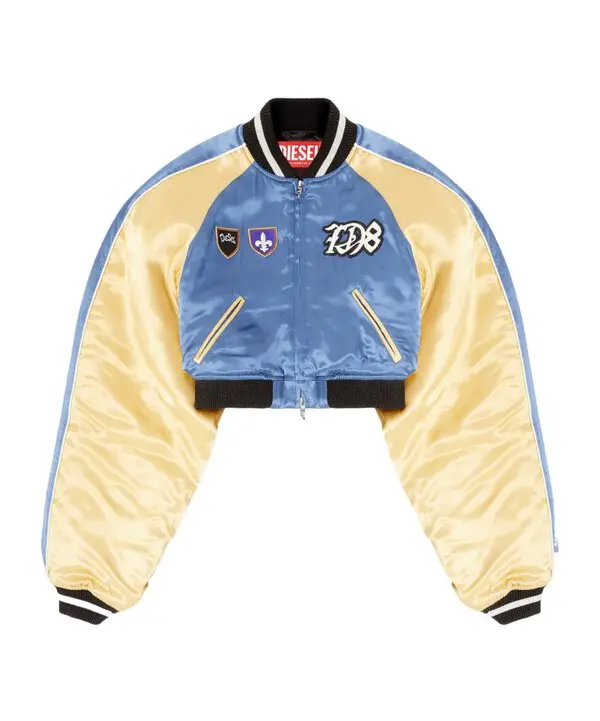 DIESEL® Appliqué Bomber Jacket - Nude