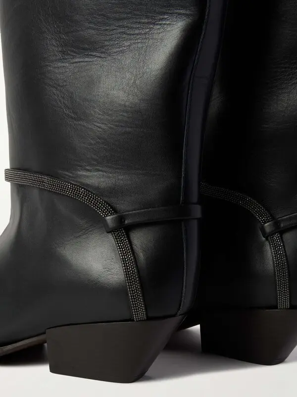 Brunello Cucinelli Square-toe Over-the-knee Boots