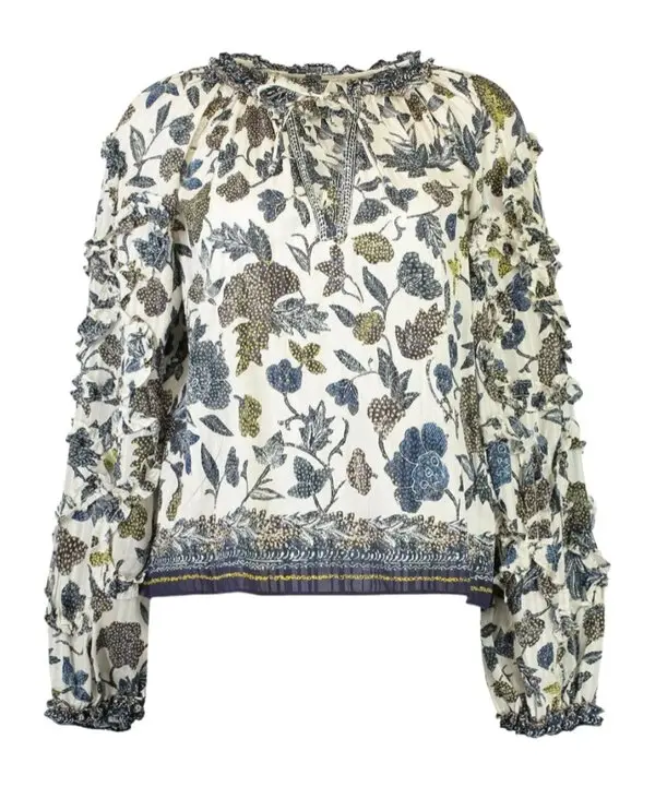 Ulla Johnson Azrou Floral Print Cover-up - White