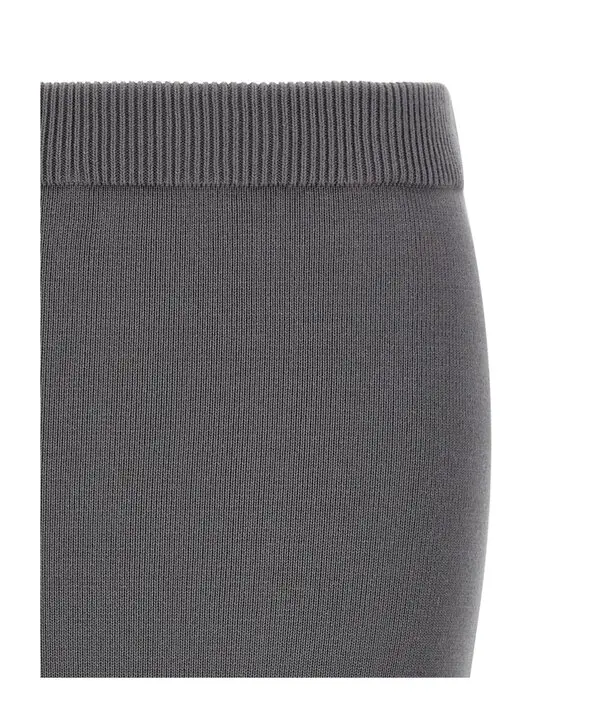 ENTIRE STUDIOS Raw Knit Midi Skirt - Grey