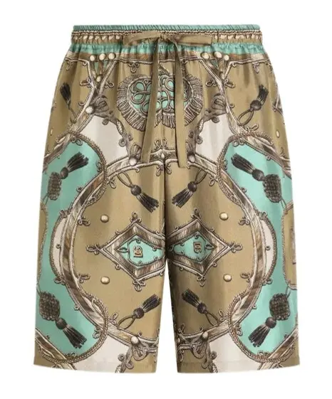 Dolce & Gabbana Foulard Print Drawstring Shorts - Multi-color