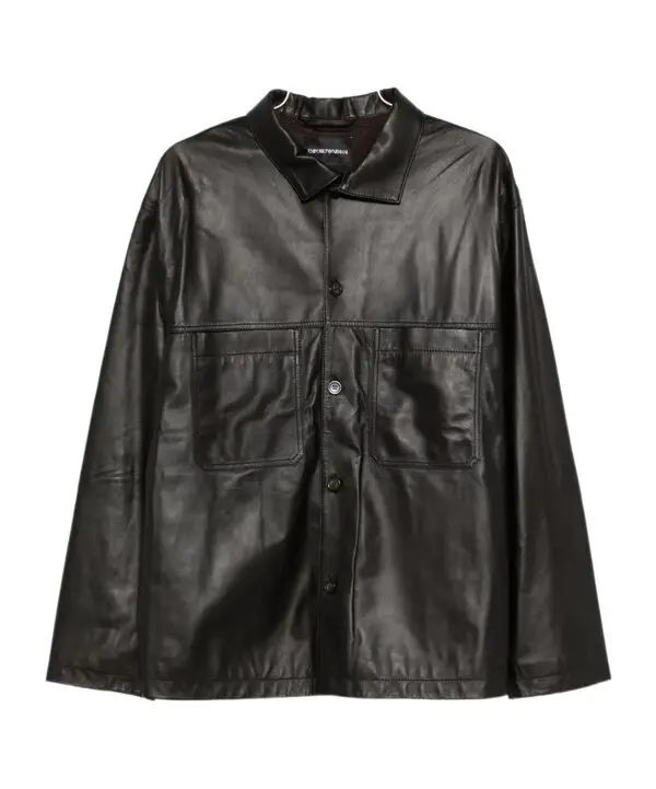 Emporio Armani Buttoned Flap-pocket Overshirt