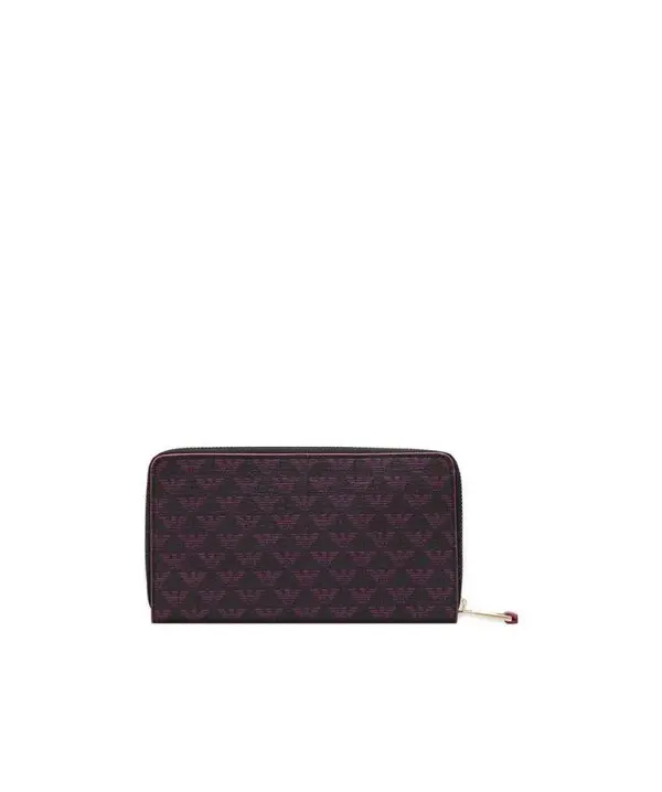 Emporio Armani Logo Details Wallet - Black