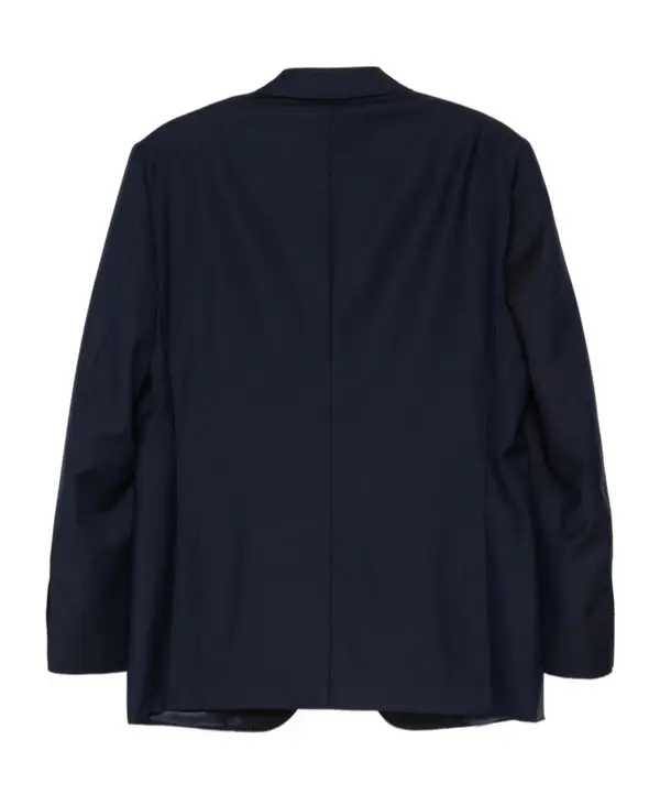 Canali Long-sleeved Suit And Trousers Two-piece Set - Black