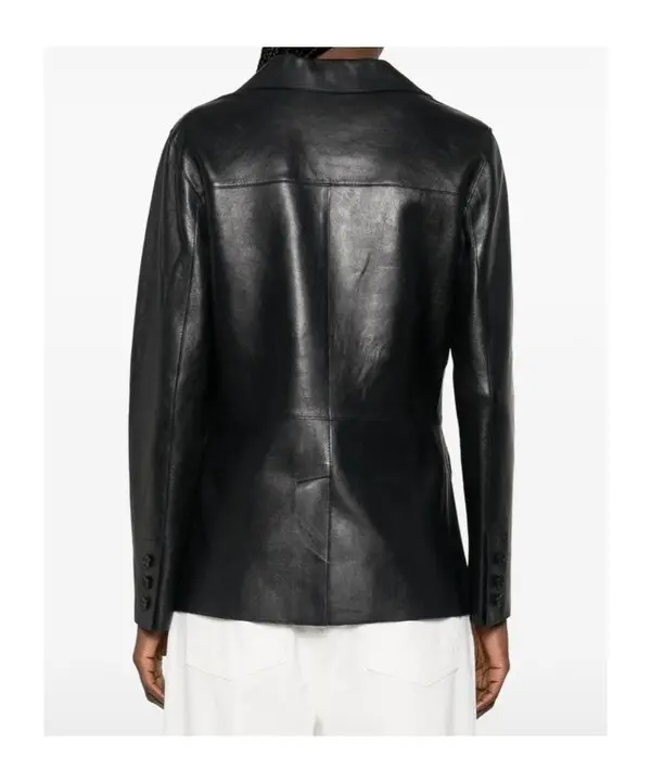 P.a.r.o.s.h Leather Button-front Jacket
