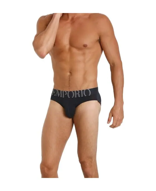 Emporio Armani Logo Detail Panties - Brown