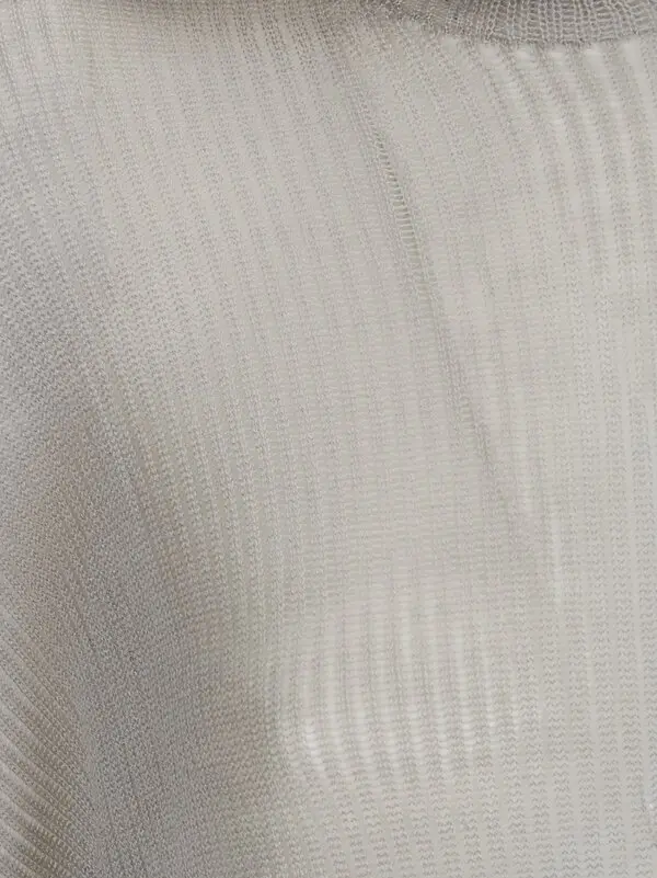 Rick Owens Long-sleeved Hooded Knit Sweater - Gray