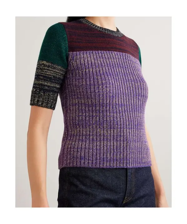 Valentino Garavani Short-sleeve Knit Sweater