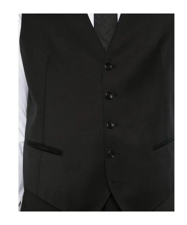Tagliatore Sleeveless V-neck Vest With Patch Pockets