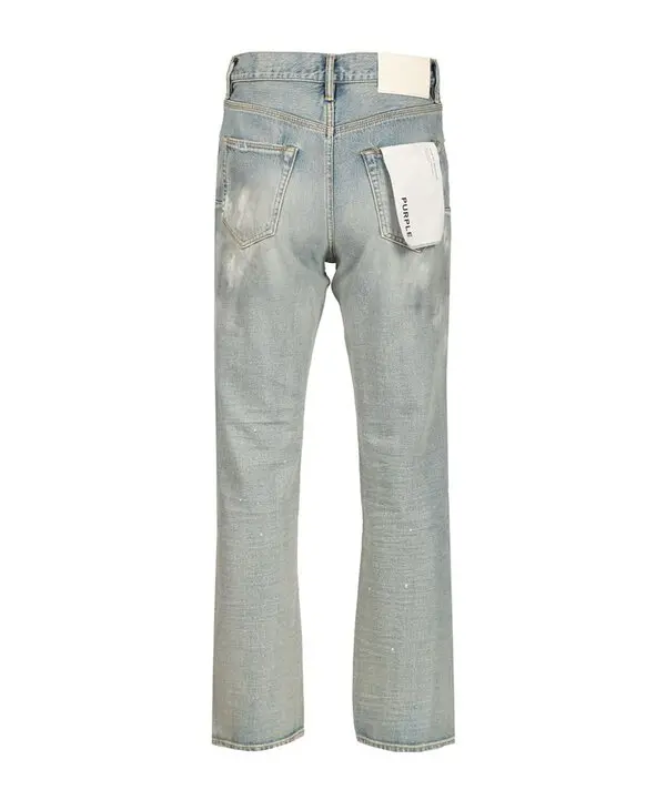PURPLE BRAND P011 Slash Paint Jeans - Gray