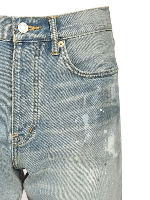PURPLE BRAND P011 Slash Paint Jeans - Gray