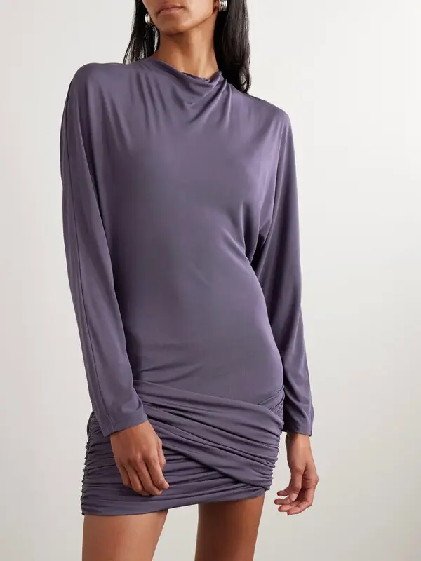 Christopher Esber Luna Draped Jersey Mini Dress