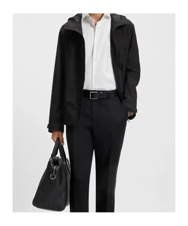 Hugo Boss Gore-tex Waterproof Windbreaker Jacket With Hood