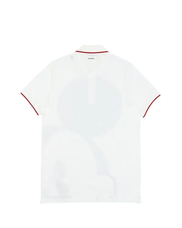 Iceberg Printed Pattern Polo Shirt - White
