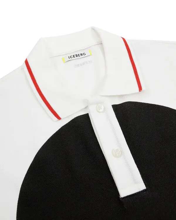 Iceberg Printed Pattern Polo Shirt - White