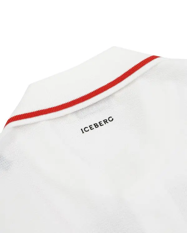 Iceberg Printed Pattern Polo Shirt - White