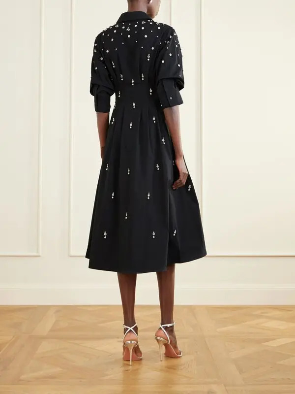 Simkhai Embellished Midi Shirt Dress