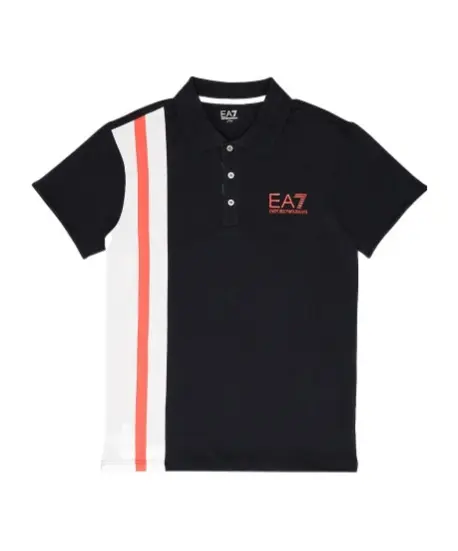 EA7 Polo Shirt With Lapel Short Sleeve