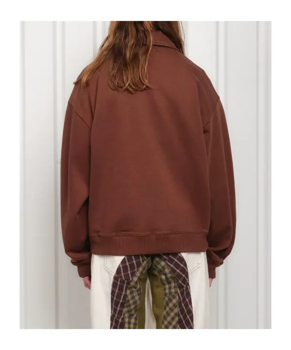 STORY MFG. Geo Pullover "tree Hugger" With Appliqué Detailing