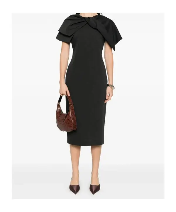 Alberta Ferretti Round Neck Dress