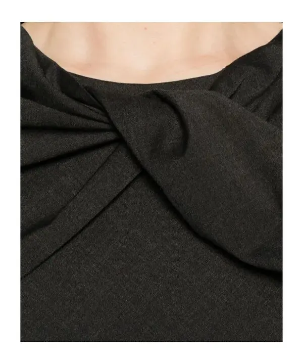 Alberta Ferretti Round Neck Dress