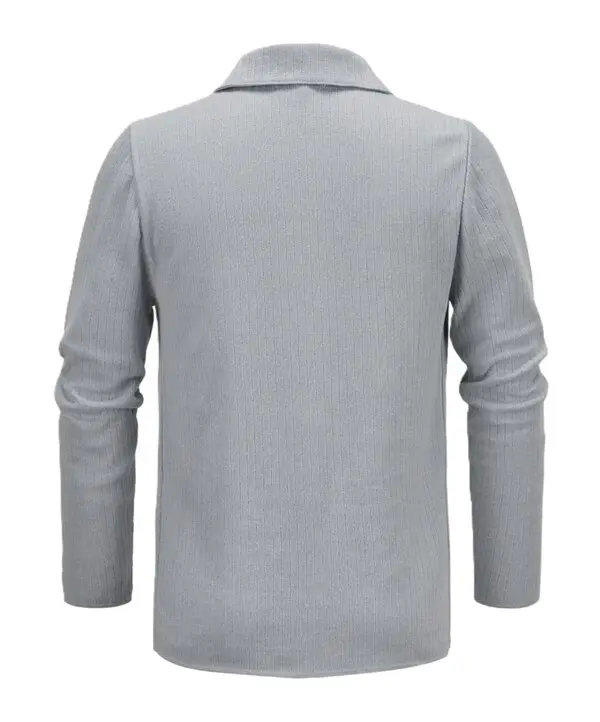 LARDINI Long-sleeve Jacket With Turn-down Collar - Gray