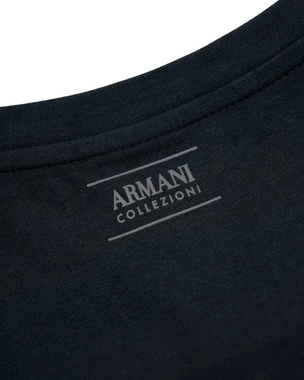 Emporio Armani Printed Round-necked T-shirt