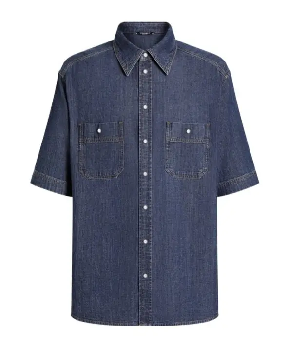 Dolce & Gabbana Dolce Gabbana Short-sleeved Denim Shirt
