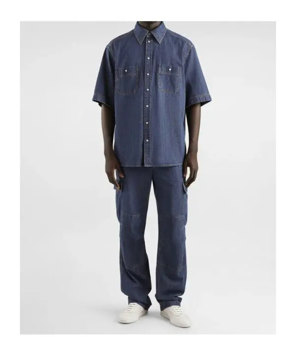 Dolce & Gabbana Dolce Gabbana Short-sleeved Denim Shirt