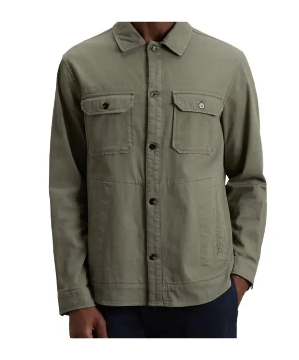 Woolrich Garment-dyed Shirt Jacket - Green