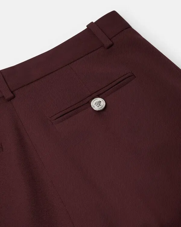 Versace Embellishment Trousers - Brown